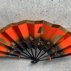 Vintage Paper Fan, Japanese Vintage Fan, Folding Fan - Etsy