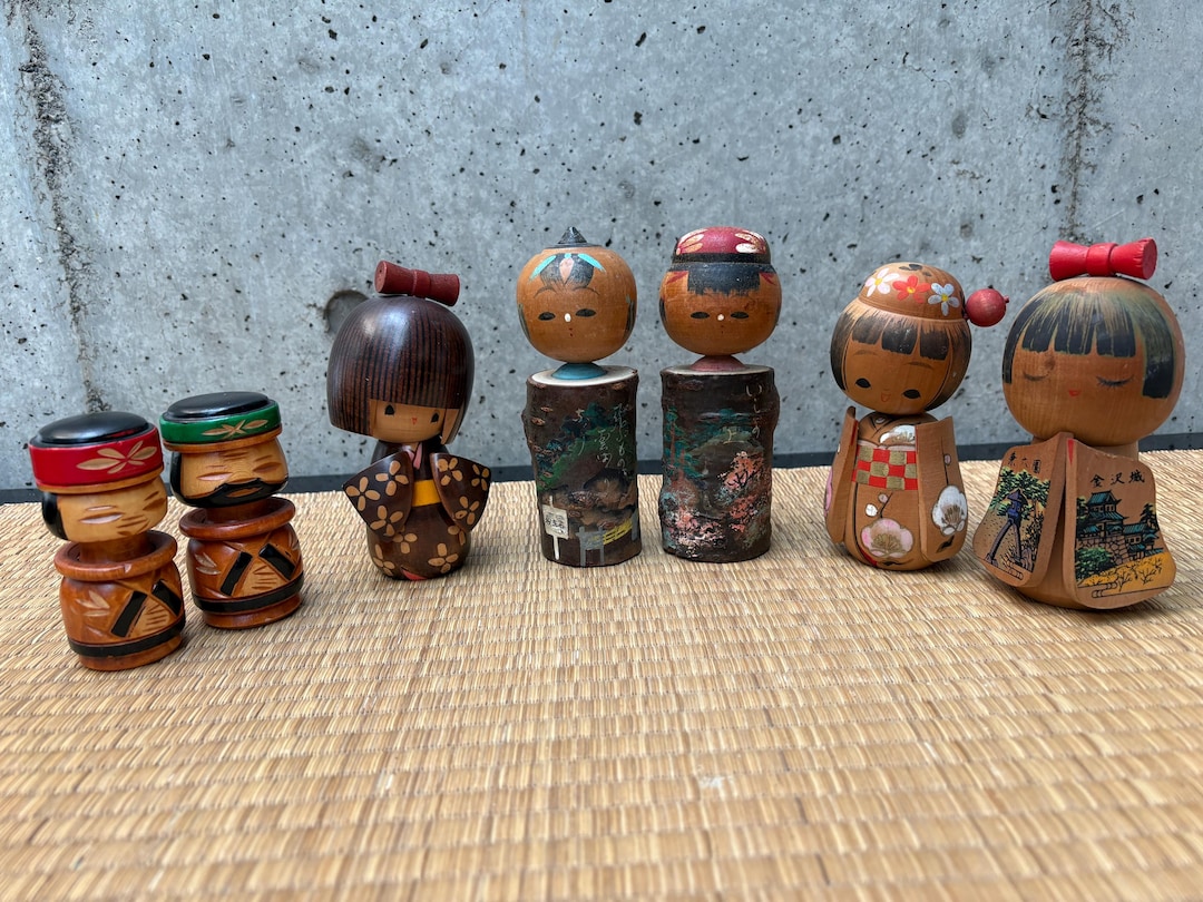 Vintage Japanese Kokeshi Wooden Doll. Kokeshi Doll - Etsy