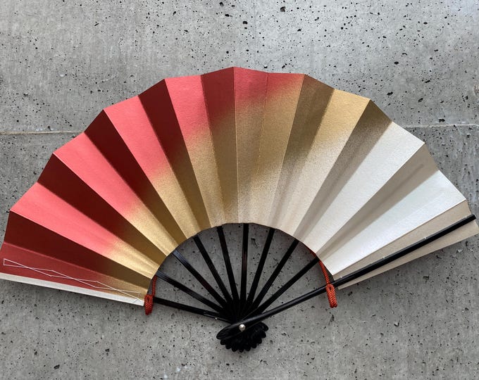 Folding Fan, Vintage Paper Fan, Japanese Vintage Fan - Etsy