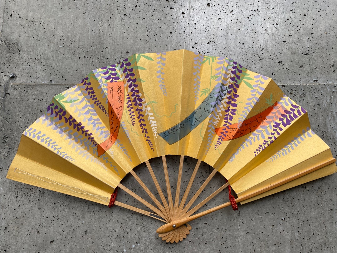 Vintage Paper Fan, Japanese Vintage Fan, Folding Fan - Etsy