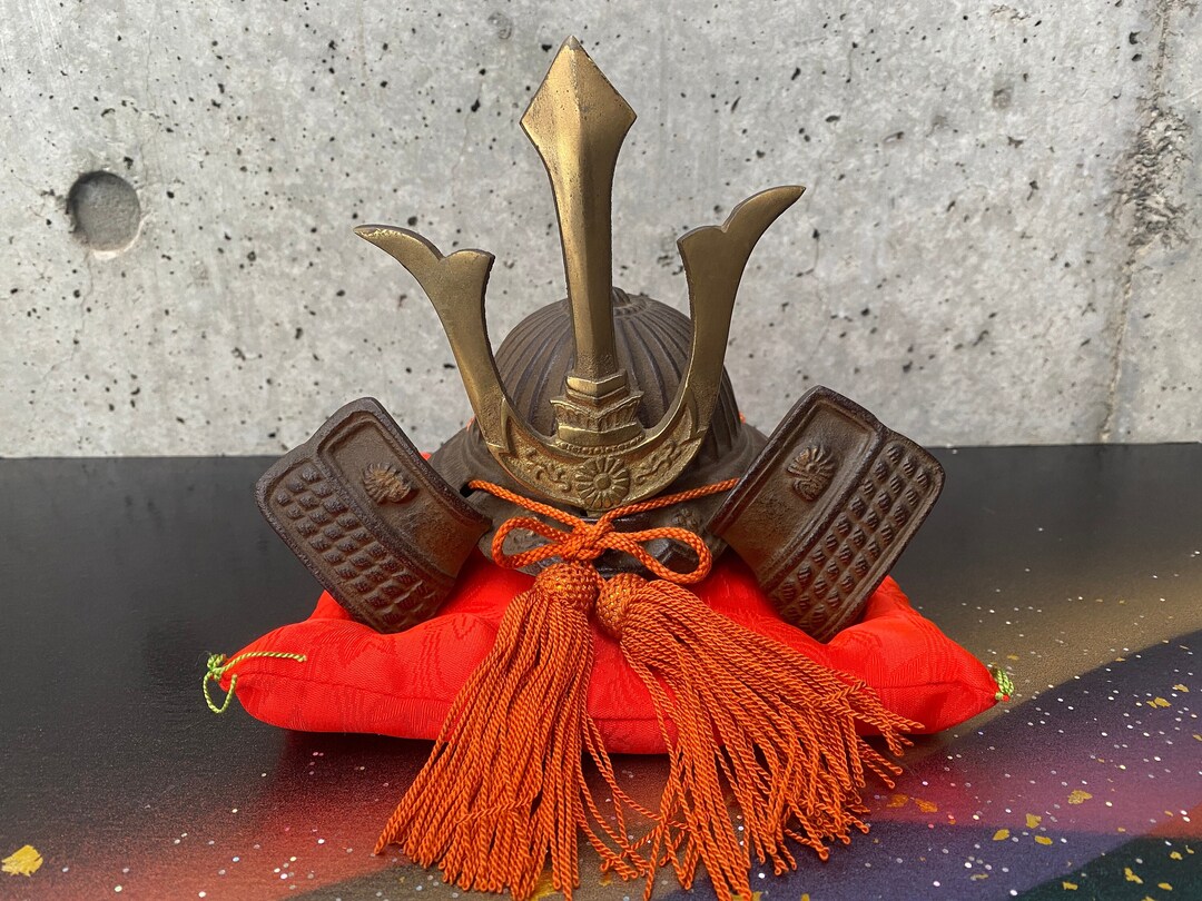 Traditional Japanese Vintage Samurai Cast Iron Helmet, Kabuto - Etsy