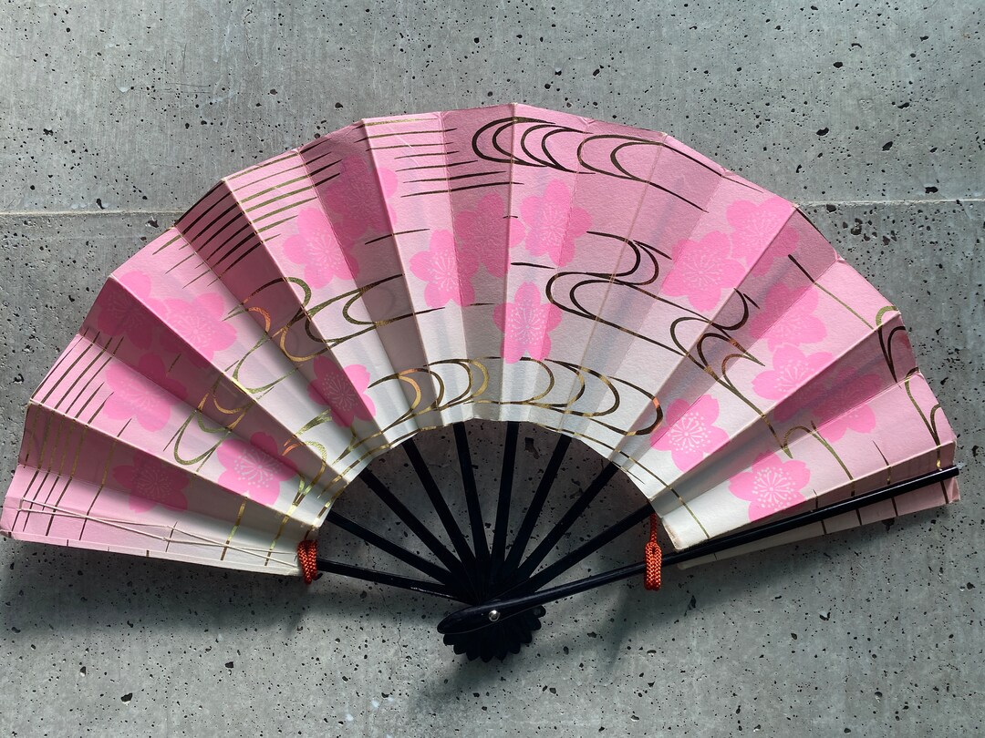 Vintage Paper Fan, Japanese Vintage Fan, Folding Fan - Etsy