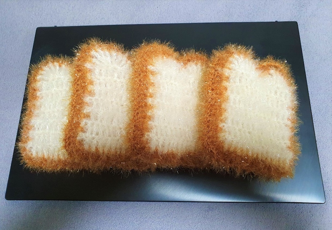 Handmade Sliced Bread Dish Scrubber, Eco Friendly Kitchen Sponge - Etsy