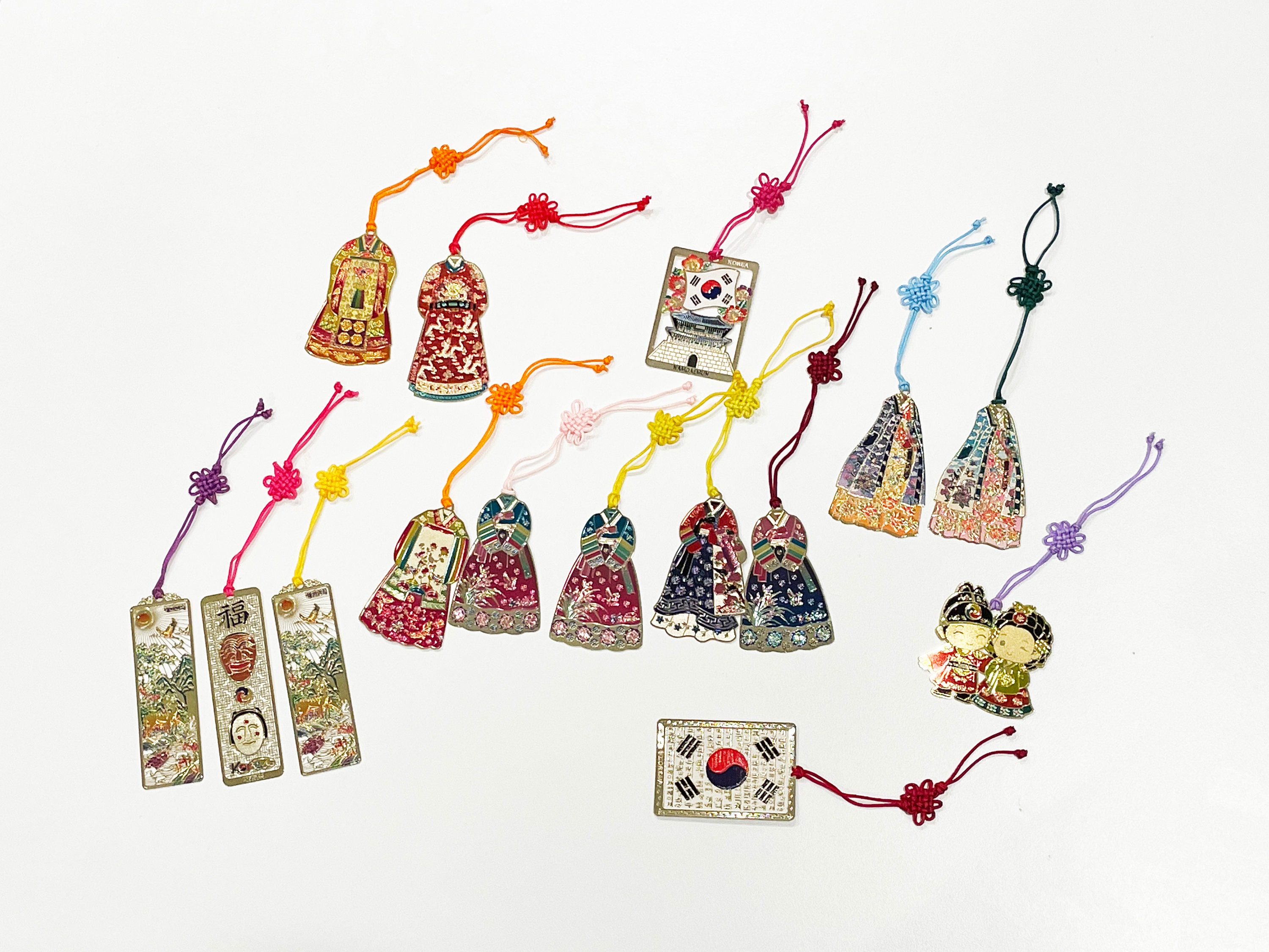 Korean Traditional Design Bookmark Norigae Hanbok Accessory Octagon ...