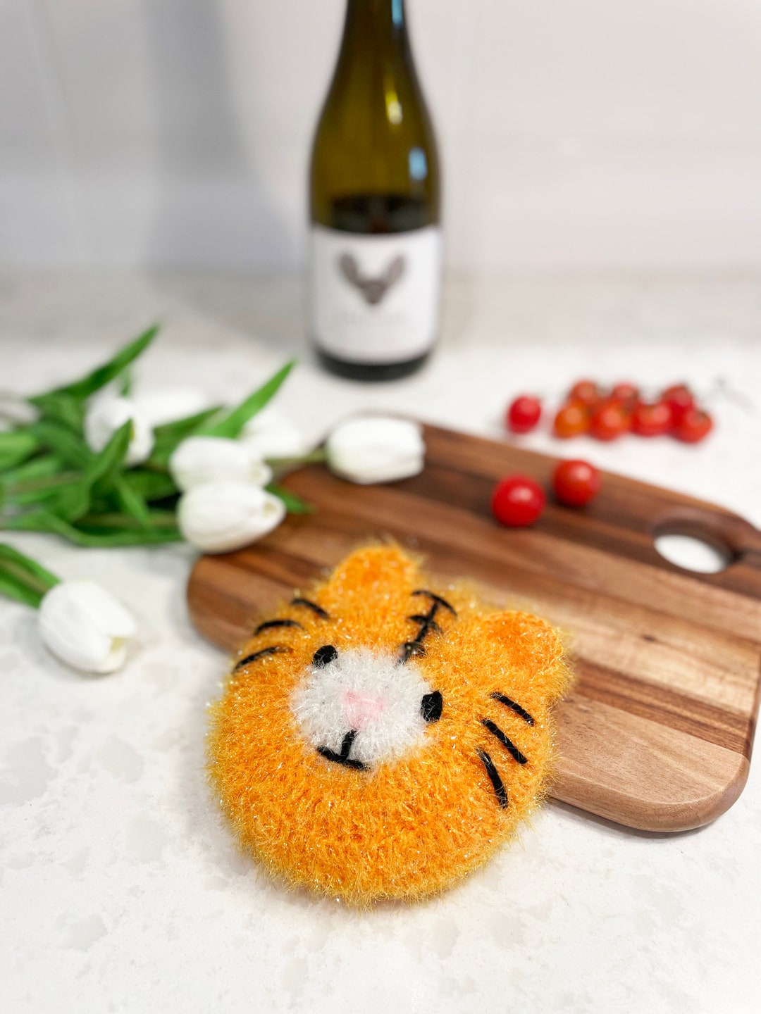 Baby Tiger Crochet Scrubby for Dishwash Scrubber | Handmade Kitchen ...