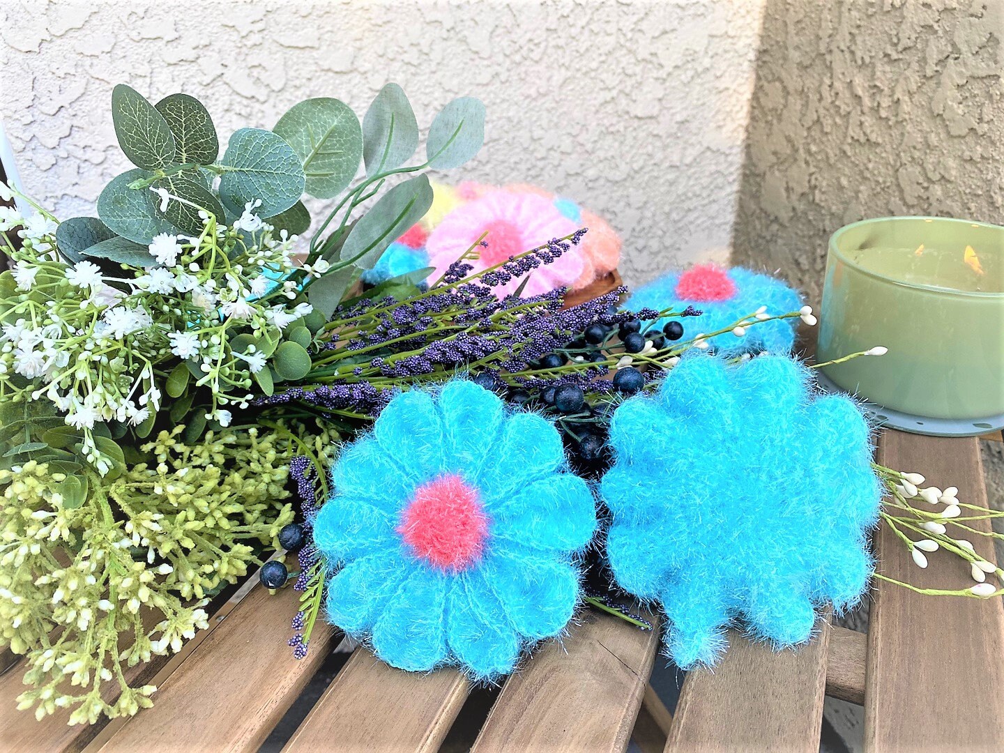 Flower Shape Dish Scrubber for New Home Gift Baby Shower Gift - Etsy