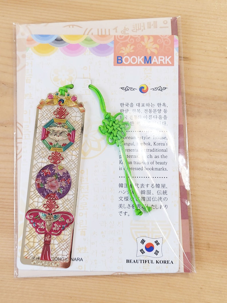 Korean Traditional Design Bookmark Norigae Hanbok Accessory Octagon ...