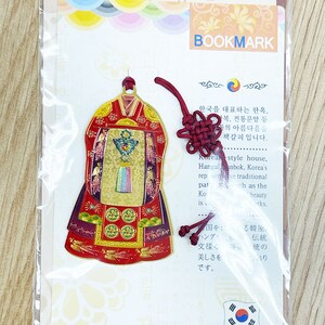 Korean Traditional Design Bookmark | Queen’s Hanbok | Gold-plated ...