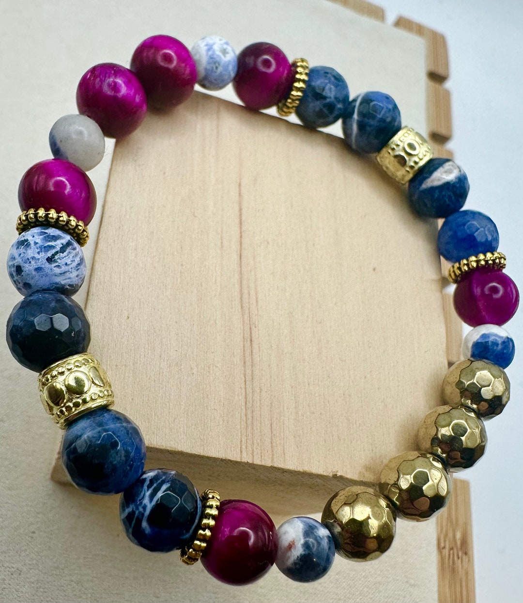 ATHÉNA Half-precious Stone Bracelet - Etsy