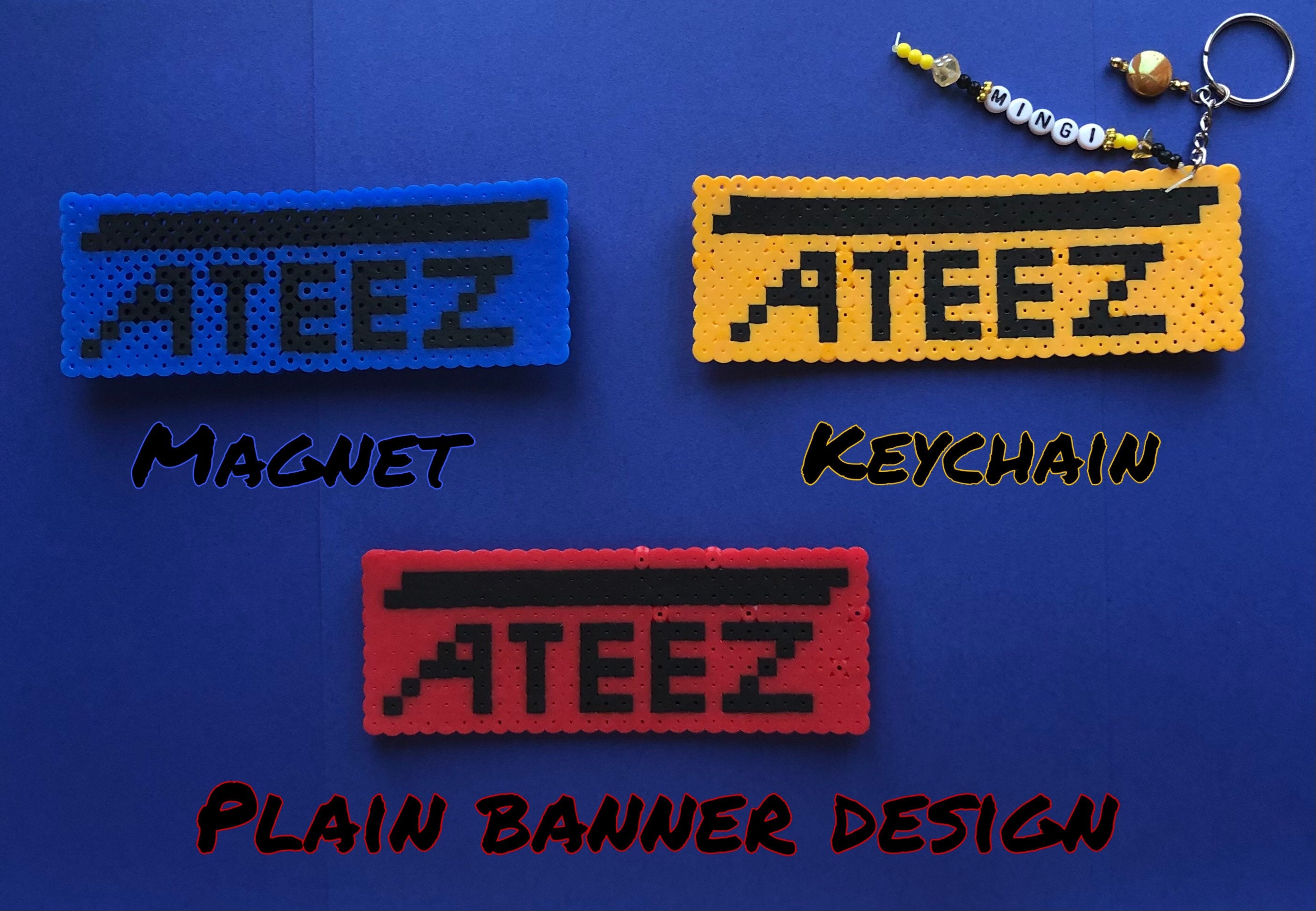 ATEEZ Perler Bead Magnet/keychain/banner | Etsy