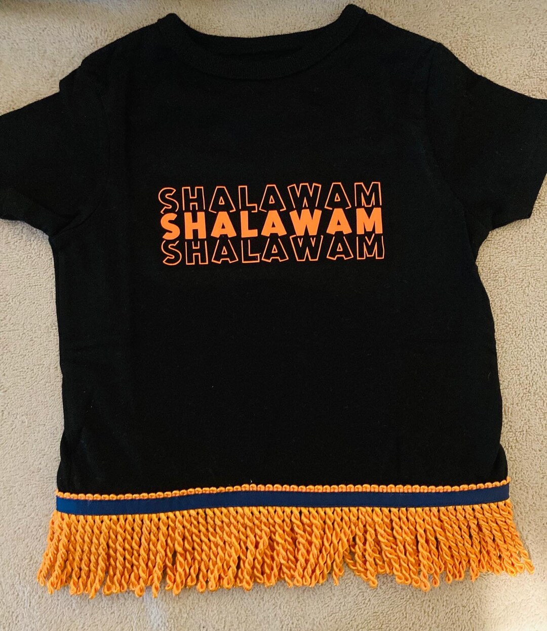 Shalawam | T-shirt W/fringes - Etsy
