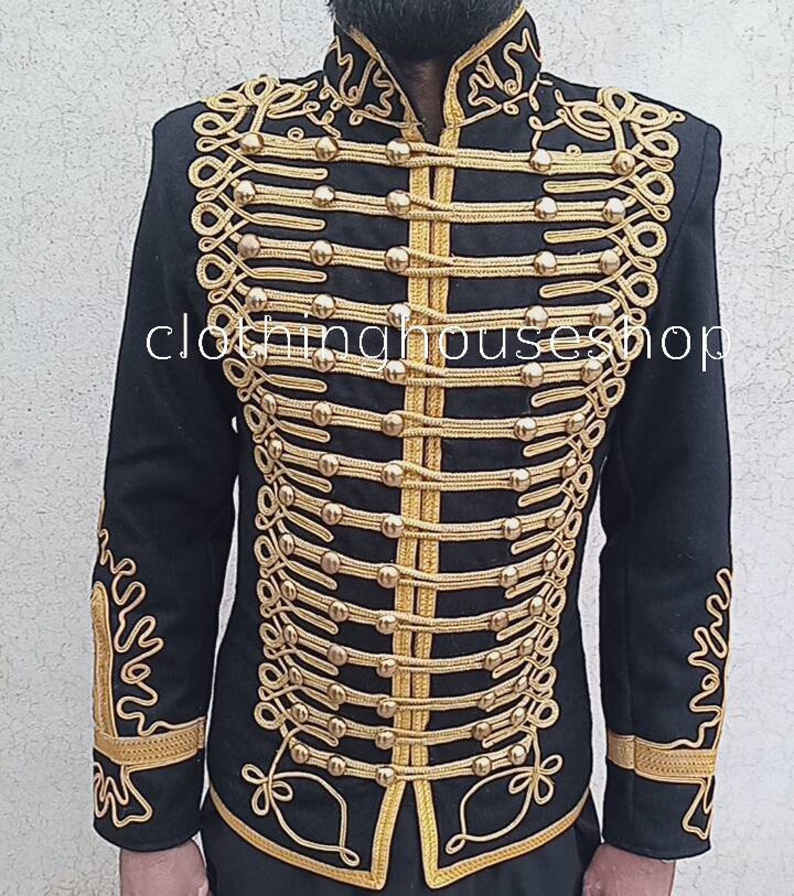 New Napoleonic Hussar Uniform Miltary Style Tunic Pelisse Jimmi Hendrix ...