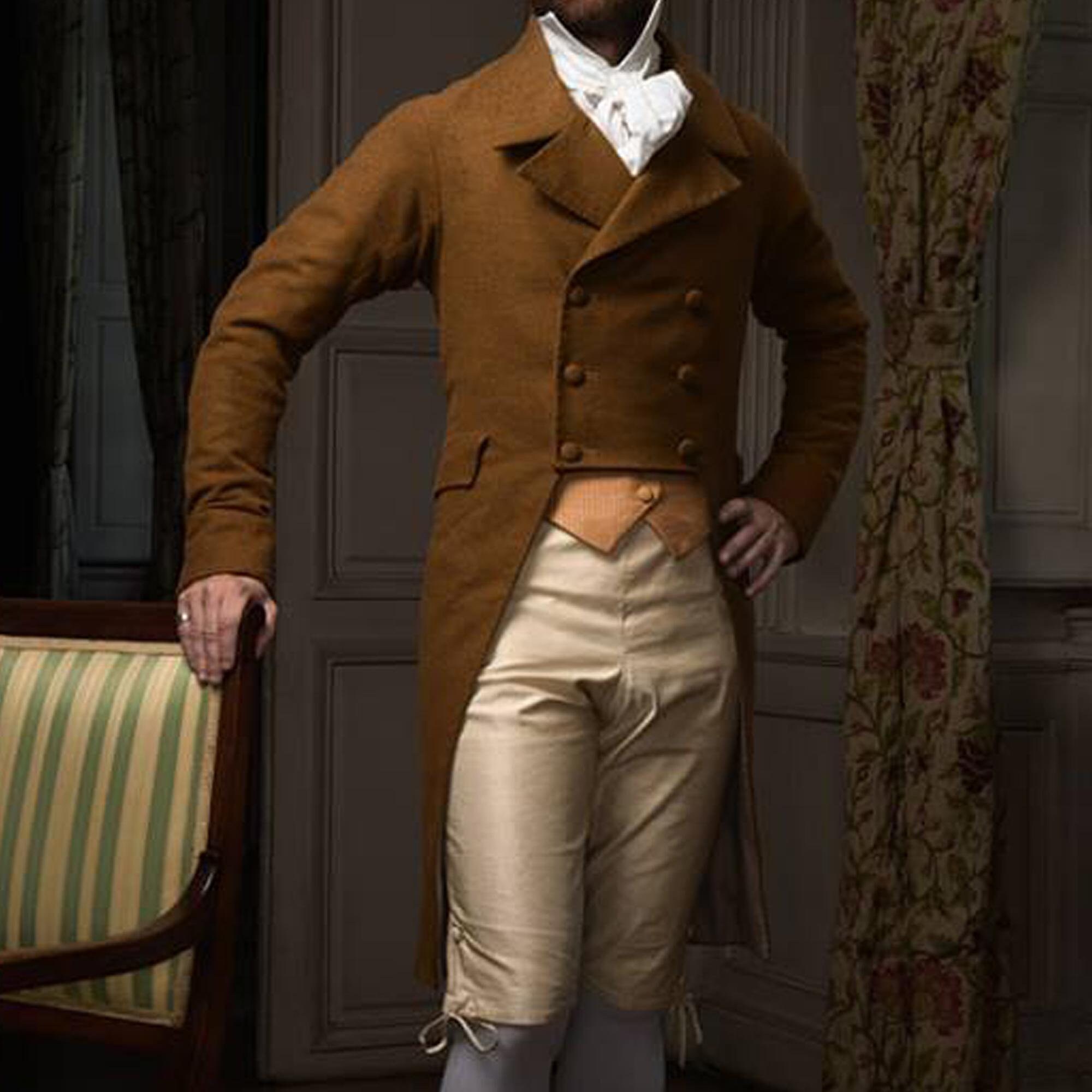 New Men Brown Wool Victorian Tailcoat, Jeremy Malcolm Tailcoat - Etsy