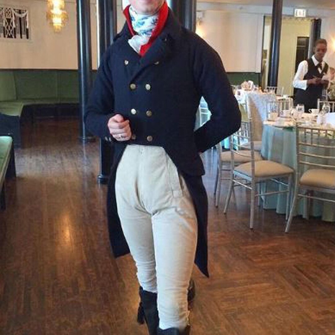 Men's Regency Style Coat, Regency Men's Jacket, Regency Style Coat ...