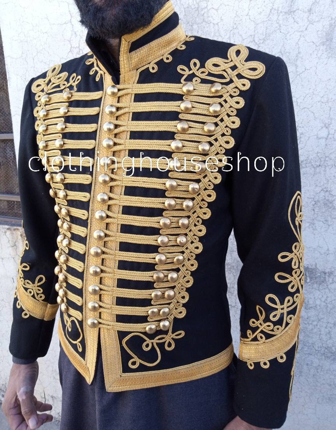 New Napoleonic Hussar Uniform Miltary Style Tunic Pelisse | Etsy