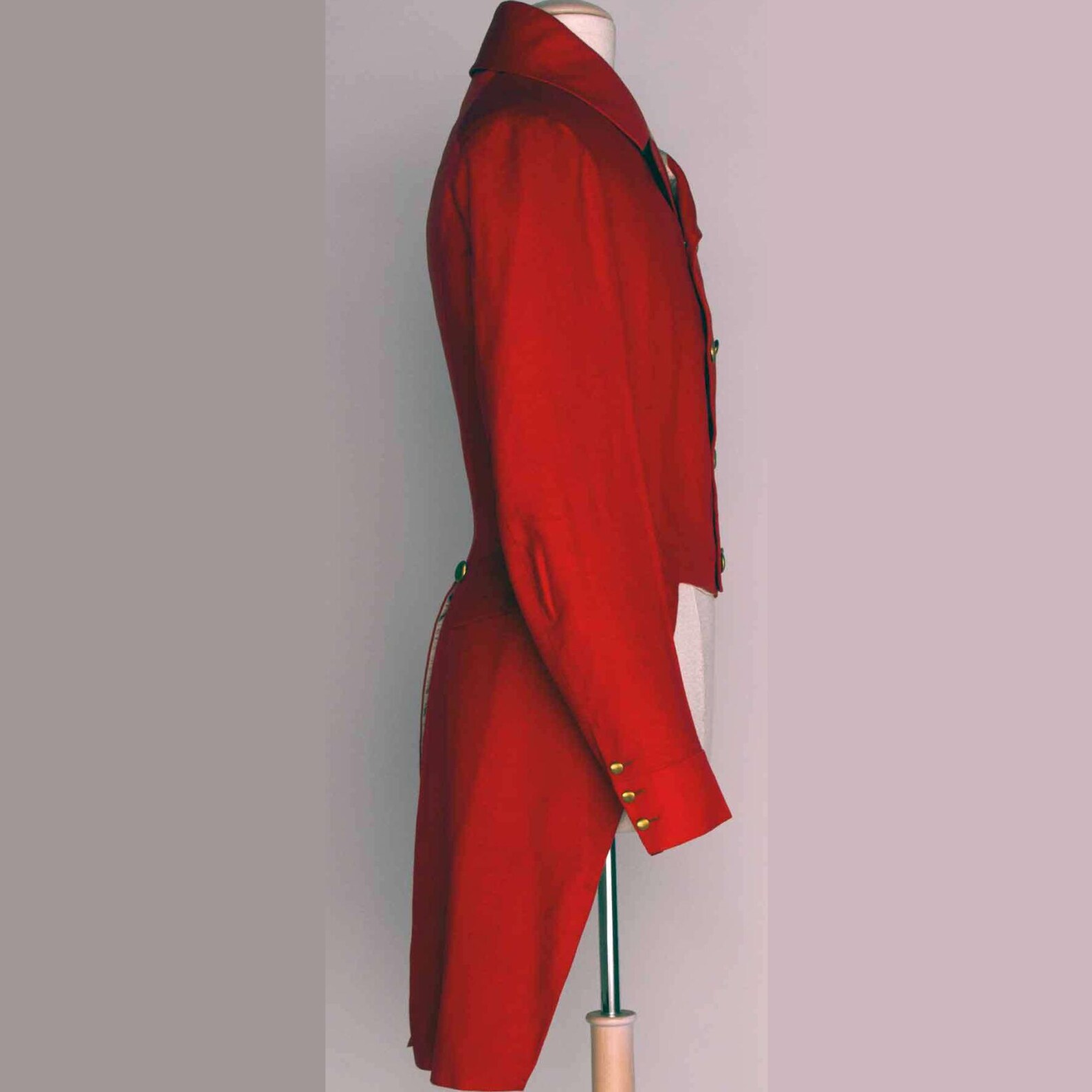 New Men Red Wool Double Breasted Victorian Tailcoat, Coat Dated 180 ...