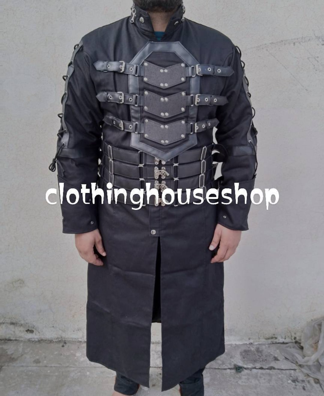 Hellraiser Dark Goth Coat Gothic Steampunk Jacket Punk Vampire - Etsy