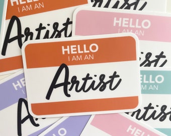 Hello I Am Sticker - Etsy