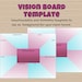Vision Board Background, Printable Vision Template - Etsy