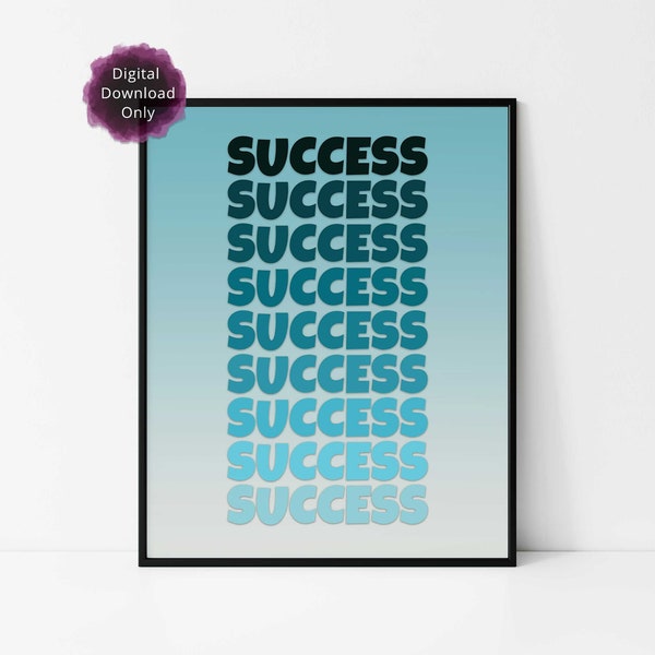 Success Word Art - Etsy