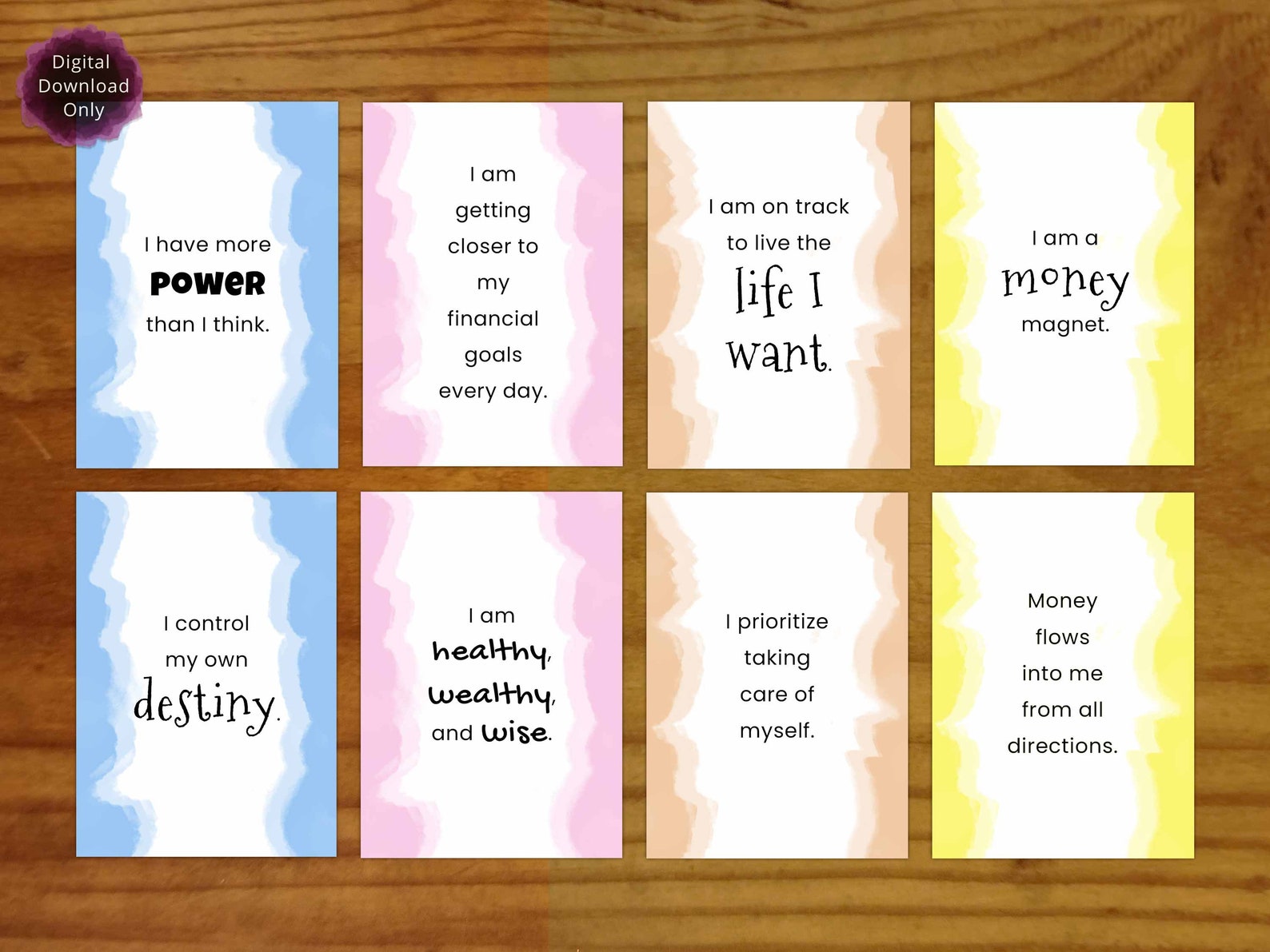 Affirmation Cards, Affirmation Deck, Printable Cards, Positivity Cards ...