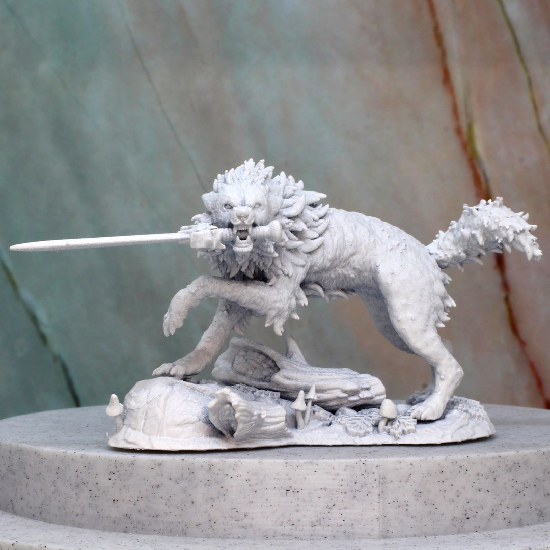 Big Bad Wolf Miniature Model 3D Resin Print. Available - Etsy