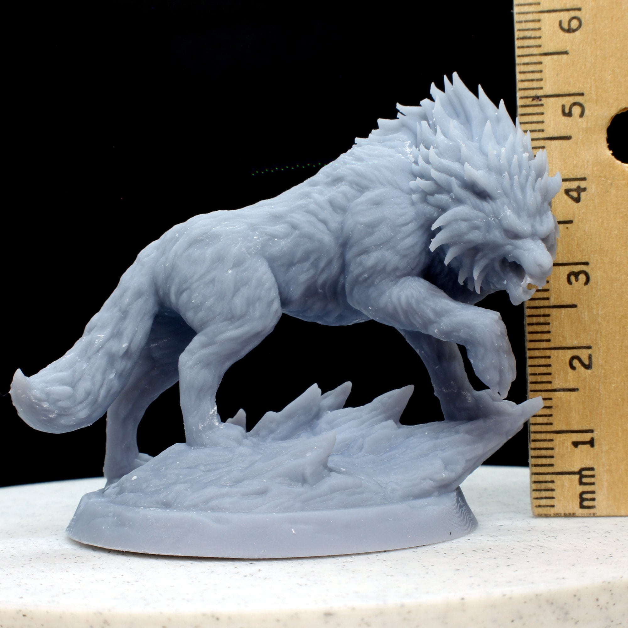Toys Dire Wolf Miniature for Tabletop Miniature RPG wargames GriffonCo ...