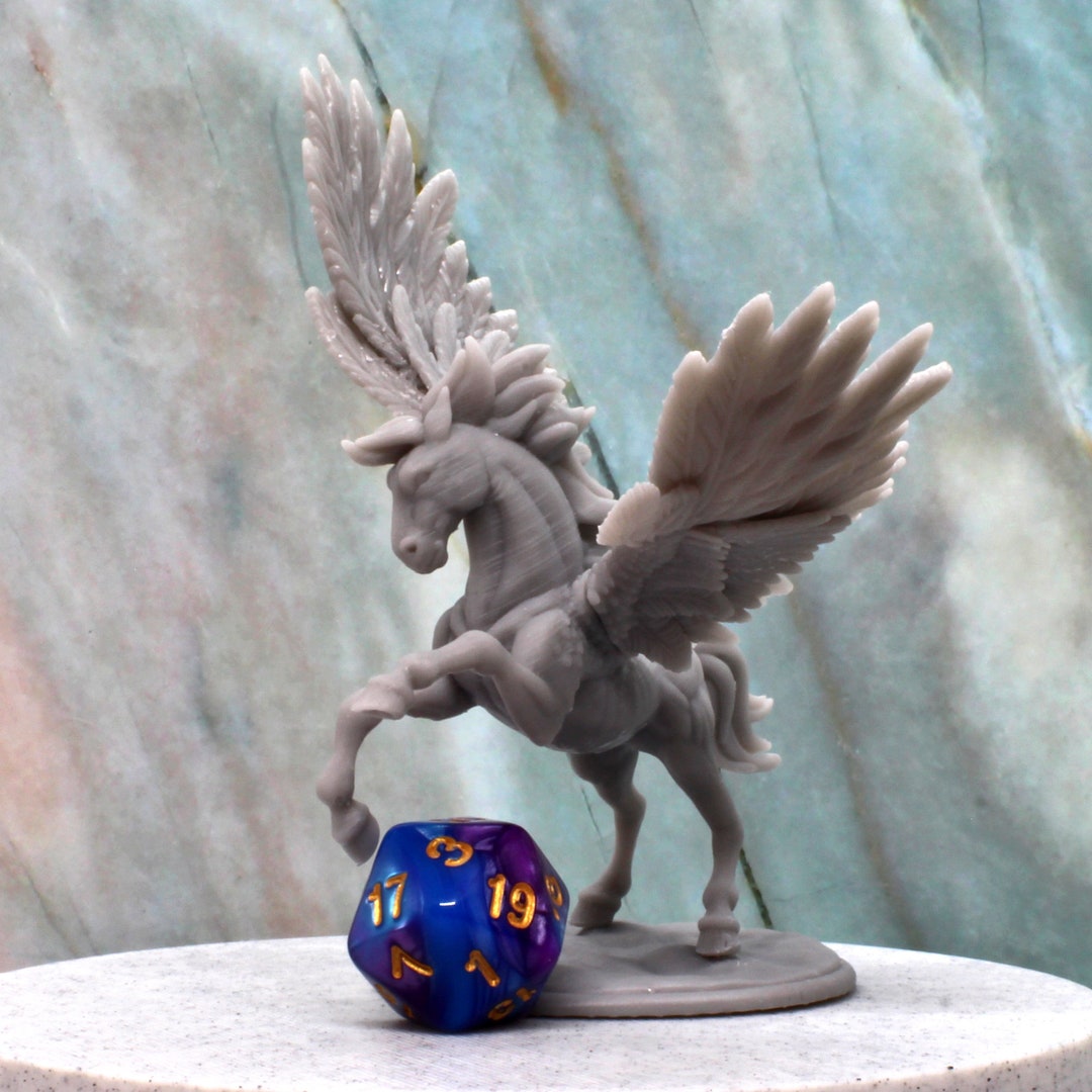 Pegasus Miniature Model, 3D Resin Print. Available Printed, Primered ...