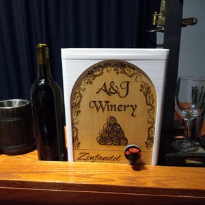 Custom 3 or 5 Liter Wine Box for Bag-in-a-box Wine, Engraved With Your ...