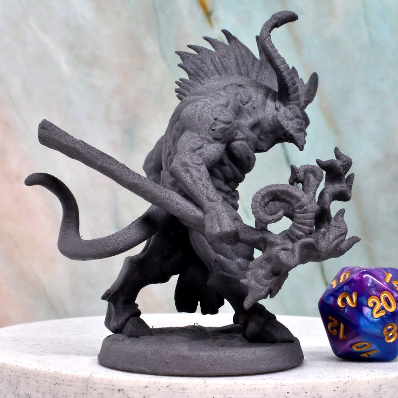Male Minotaur Druid Model, 75mm Scale, 3D Resin Print. Available ...