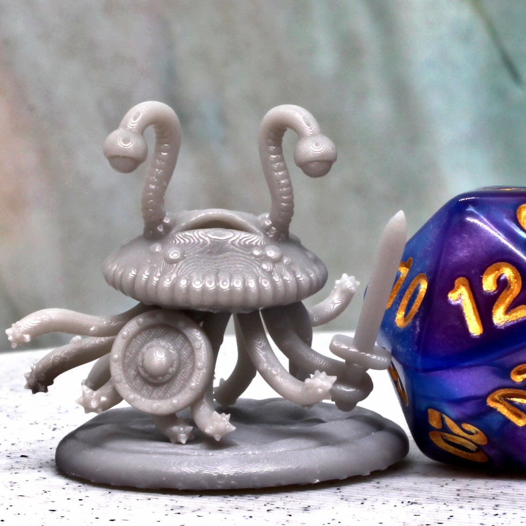 Flumph Miniature Model, 3D Resin Print. Available Printed, Primered, or ...