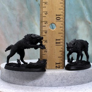 Wolf Pack Miniature Models: Set of 3 Wolves. 3D Resin Prints. Available ...
