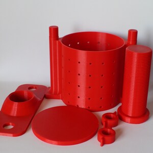 Combination Cheese Mold / Press 3d-print, for Making 2 Pound Hard ...