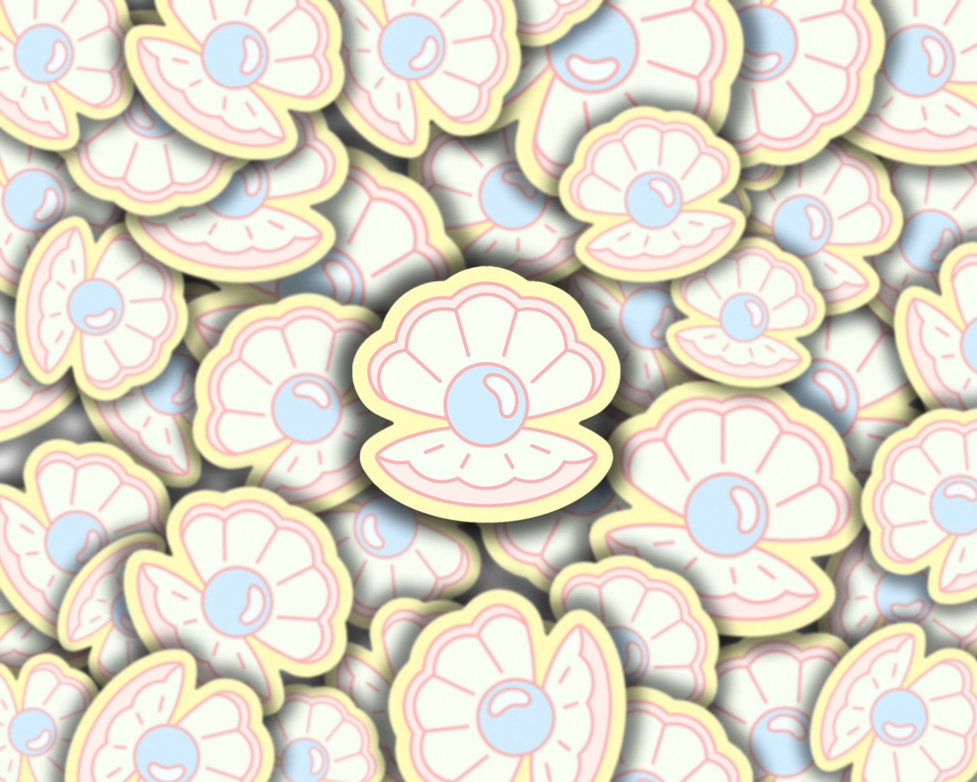 Tiny Shell SPACE FILLER Sticker, Space Filler Sticker, Pastel Shell ...