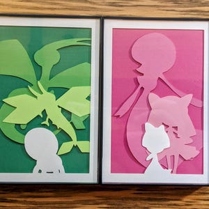 CUSTOM* Single Pokemon Evolution Line - Paper Art - Etsy