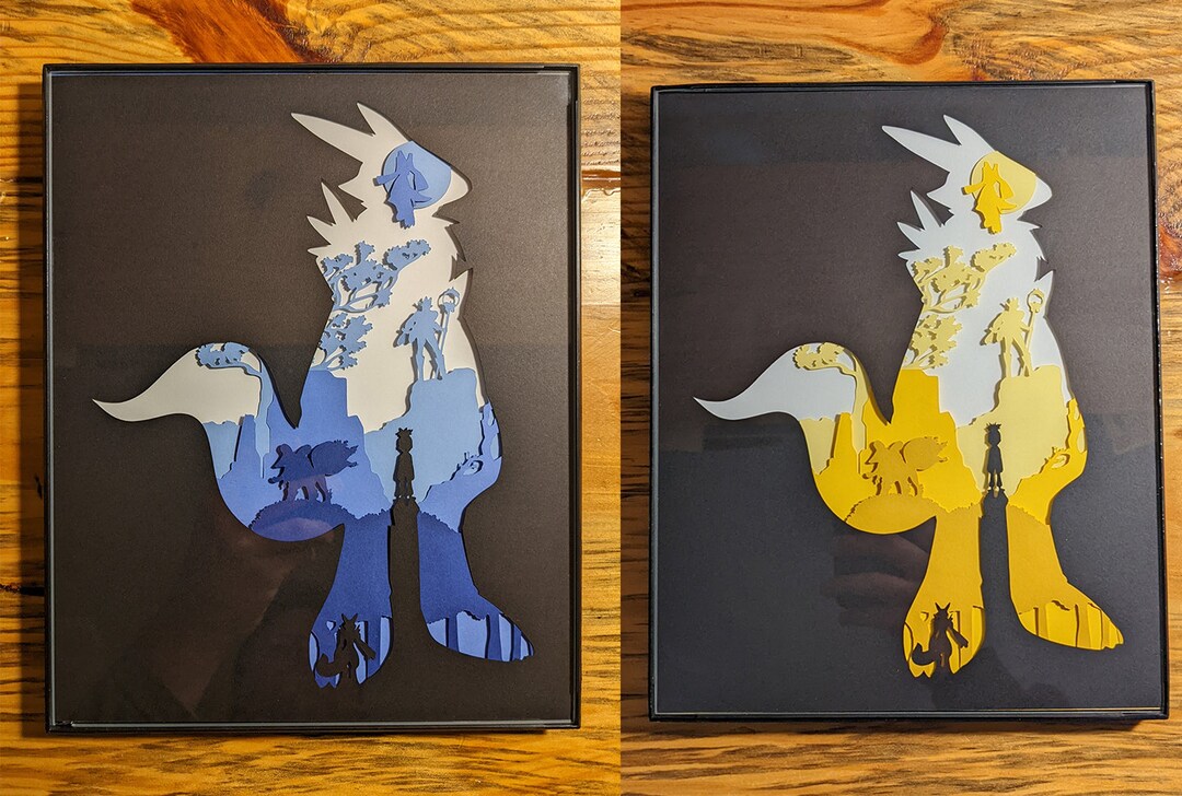 Renamon Paper Art Digimon - Etsy