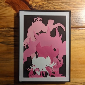 CUSTOM* Single Pokemon Evolution Line - Paper Art - Etsy