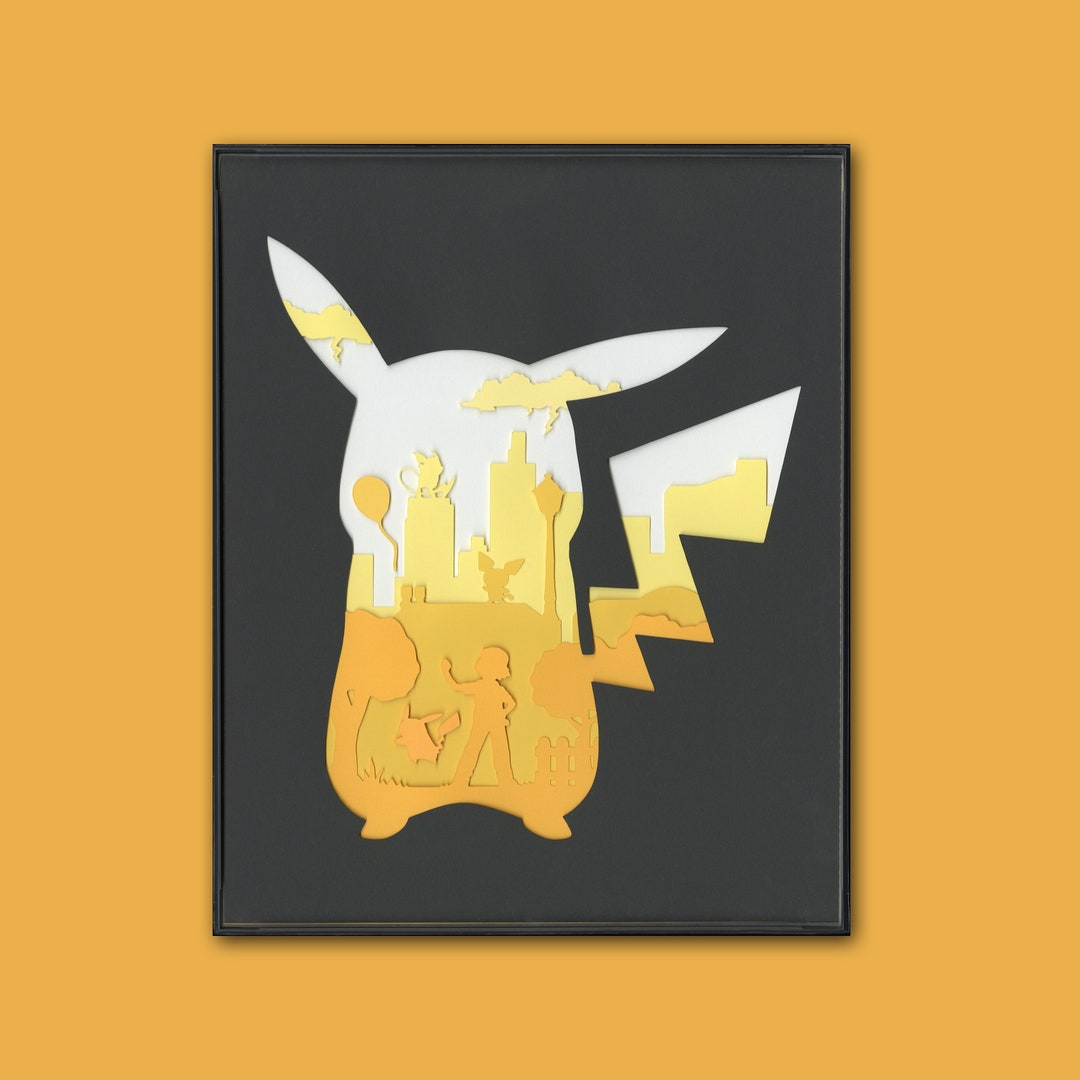 Pikachu - Paper Art- Pokemon - Etsy