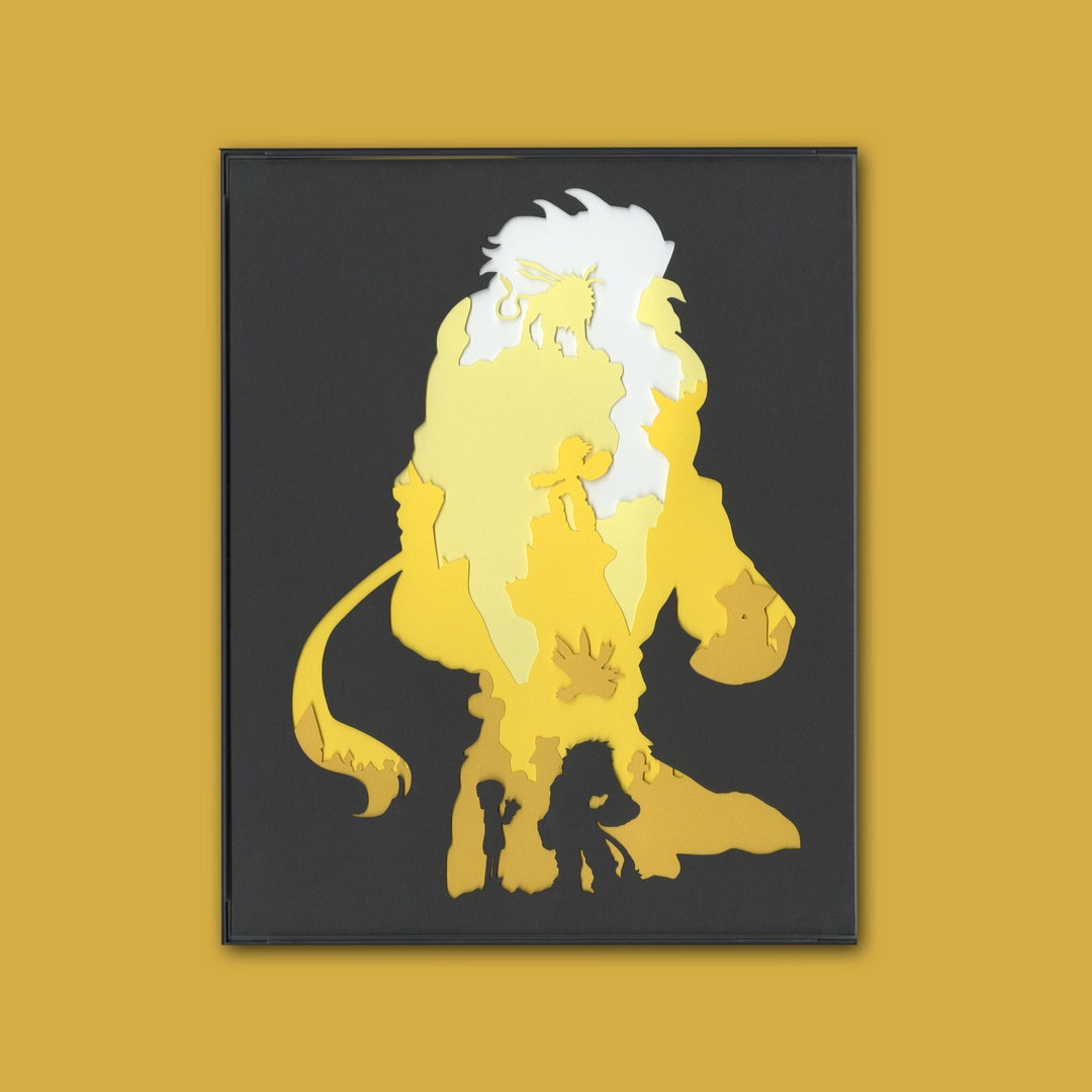 Leomon - Paper Art- Digimon - Etsy