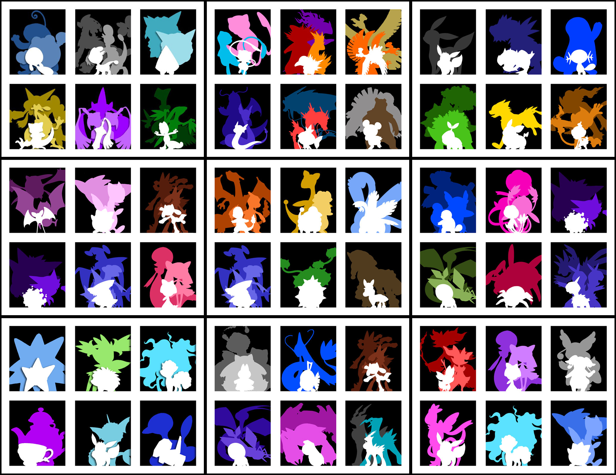 CUSTOM* 6 Pokemon Team - Paper Art - Commission - Etsy