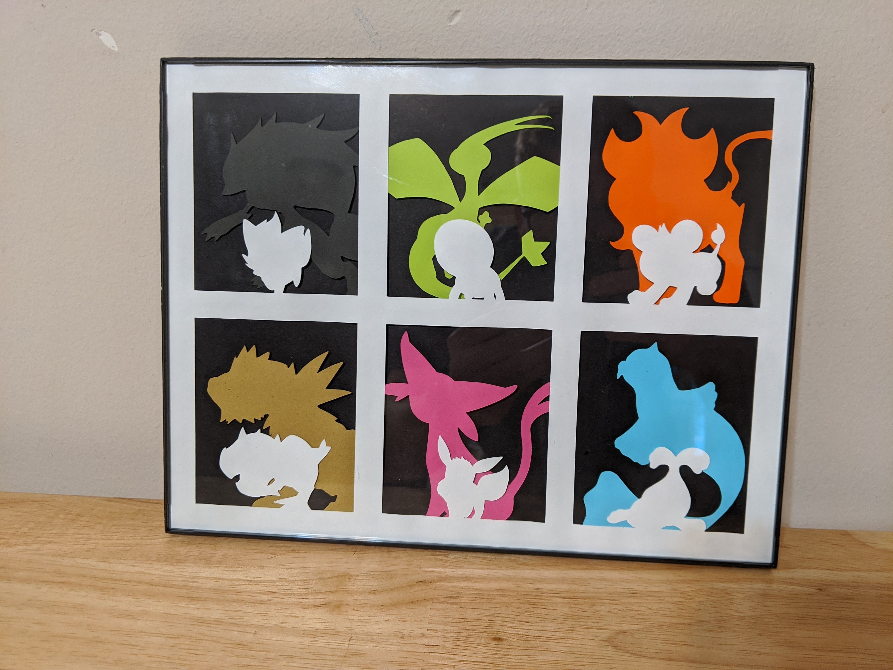 CUSTOM* 6 Pokemon Team - Paper Art - Commission - Etsy