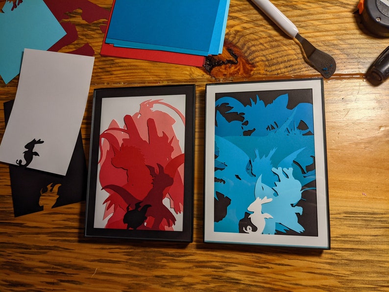 CUSTOM Single Digimon Evolution Line Paper Art - Etsy