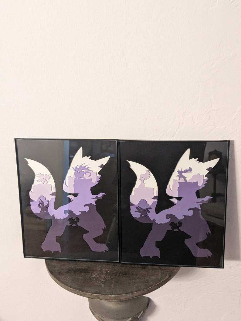 Dorumon - Paper Art- Digimon - Etsy