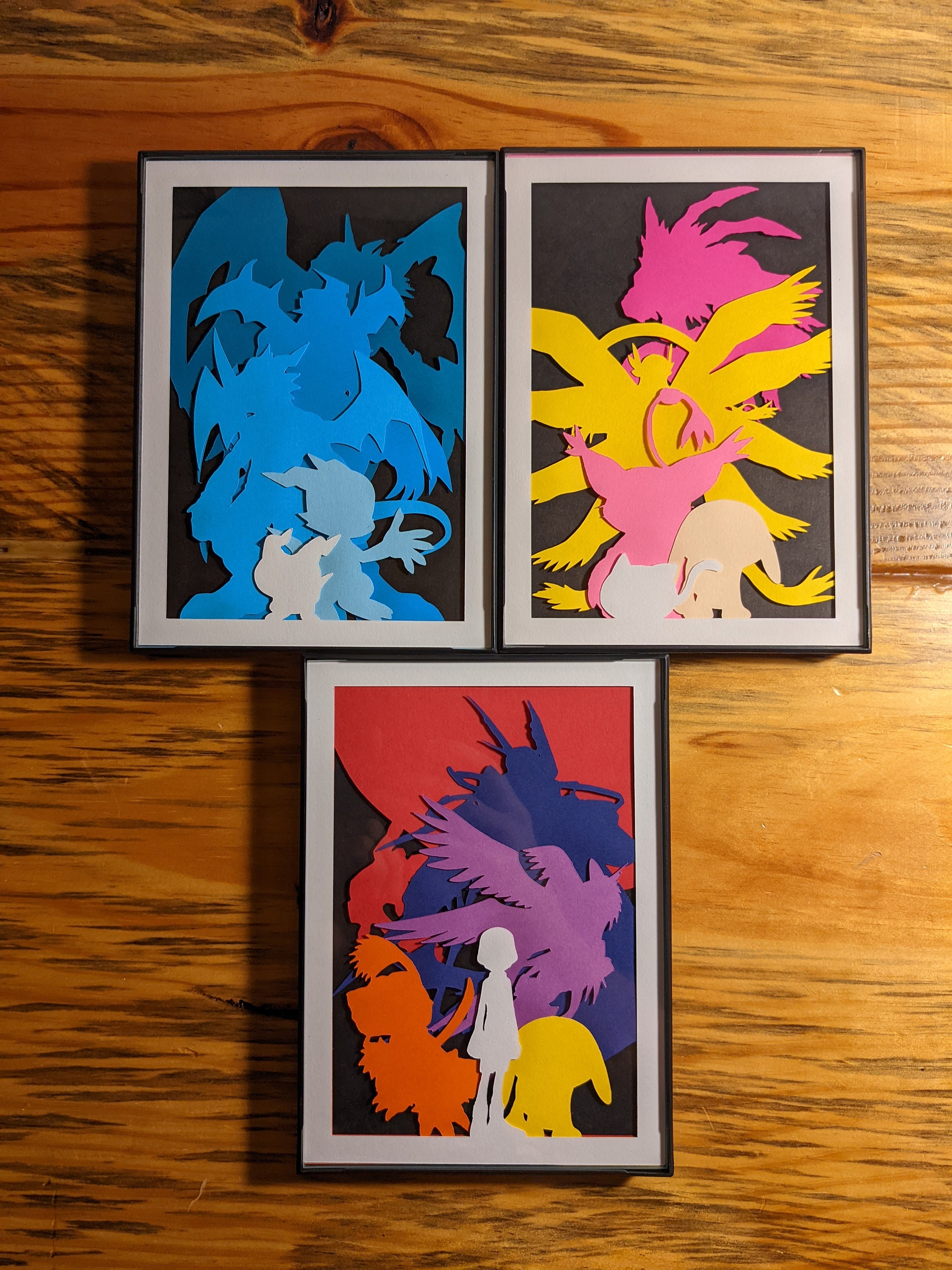 CUSTOM Single Digimon Evolution Line Paper Art - Etsy