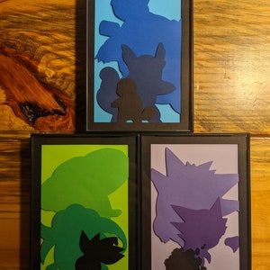 CUSTOM Single Pokemon Evolution Line Paper Art - Etsy