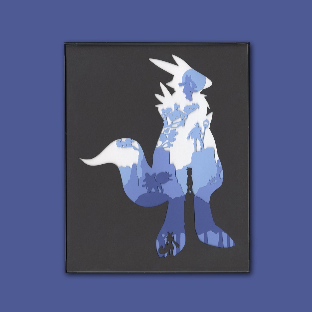 Renamon - Paper Art- Digimon - Etsy