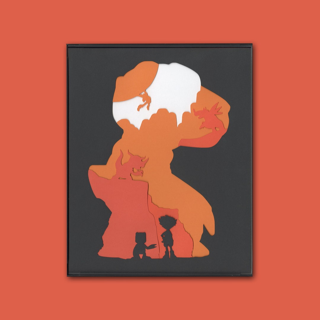 Agumon - Paper Art- Digimon - Etsy