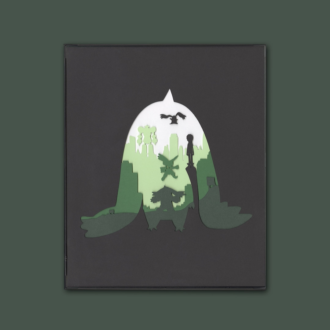 Terriermon - Paper Art- Digimon - Etsy