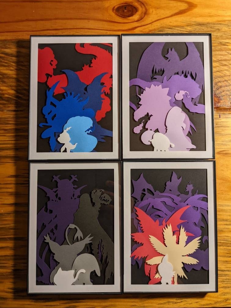 CUSTOM Single Digimon Evolution Line Paper Art - Etsy