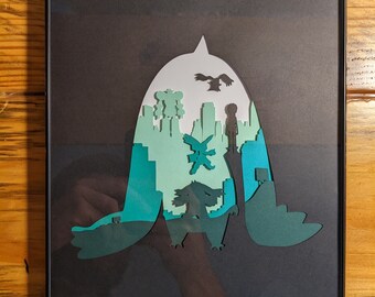 CUSTOM Single Digimon Evolution Line Paper Art - Etsy